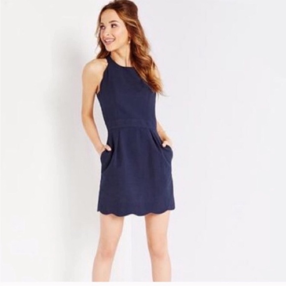 Lauren James | Dresses | Lauren James Landry Seersucker Dress Navy ...